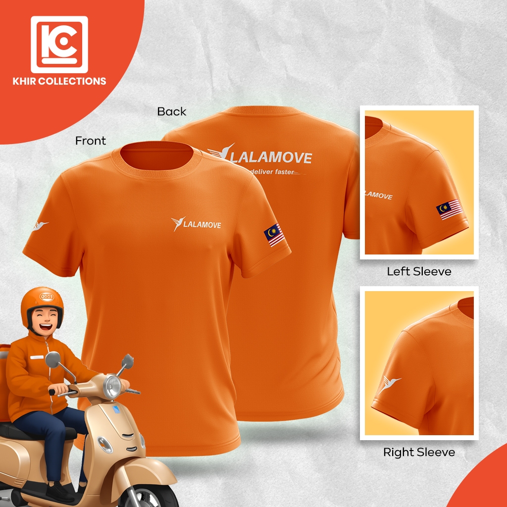 Tshirt Baju Jersi Lalamove RIDER microfibre | Shopee Malaysia