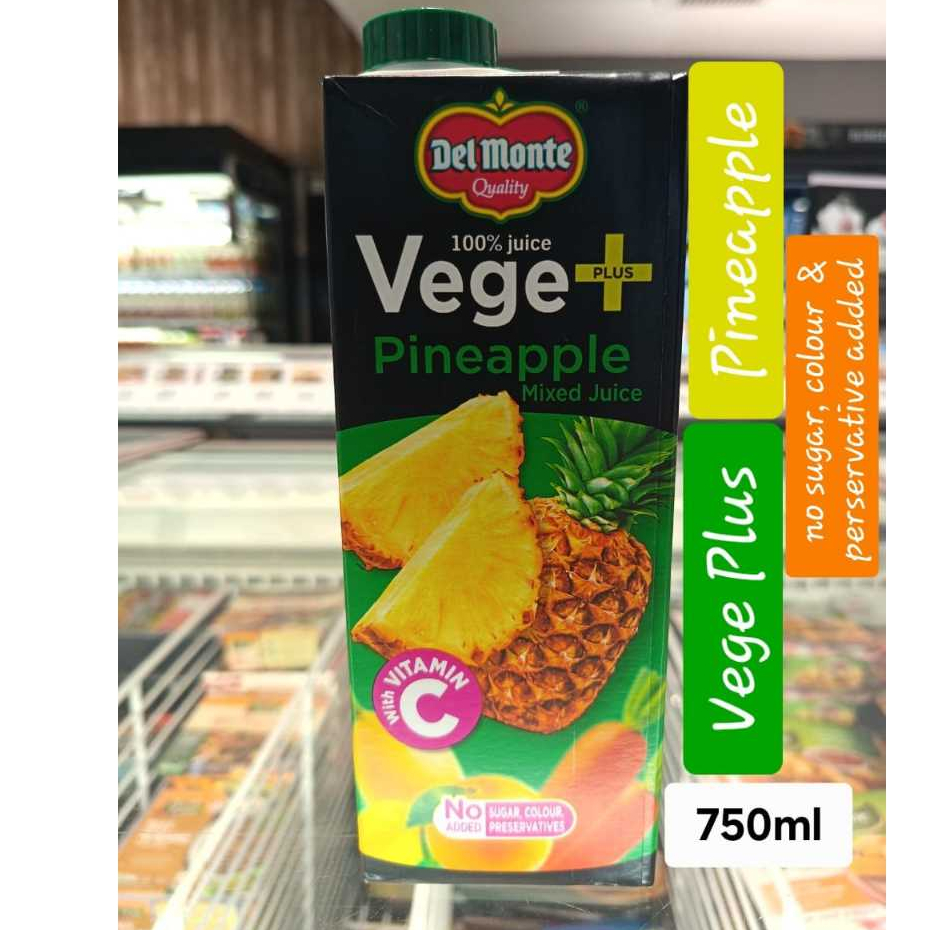 Del Monte Quality 100% Juice {Vege Plus Pineapple Mixed No Sugar Colour ...