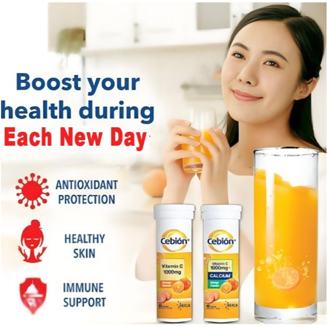 Cebion Effervescent Vitamin C Orange 1000Mg 10 tablets 1 tube Vitamin C ...