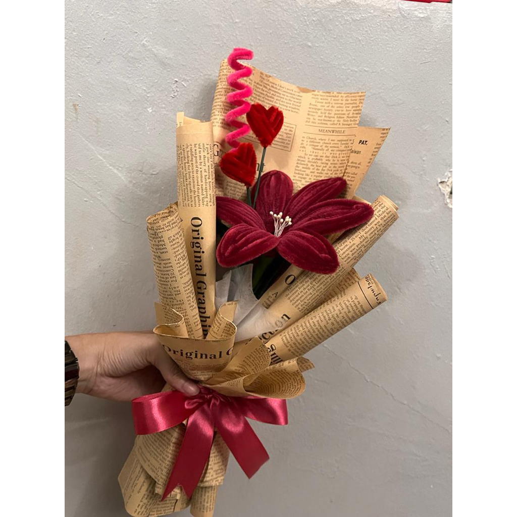 Flower handcraft/bunga kawat baldu/Pipe Cleaners. | Shopee Malaysia