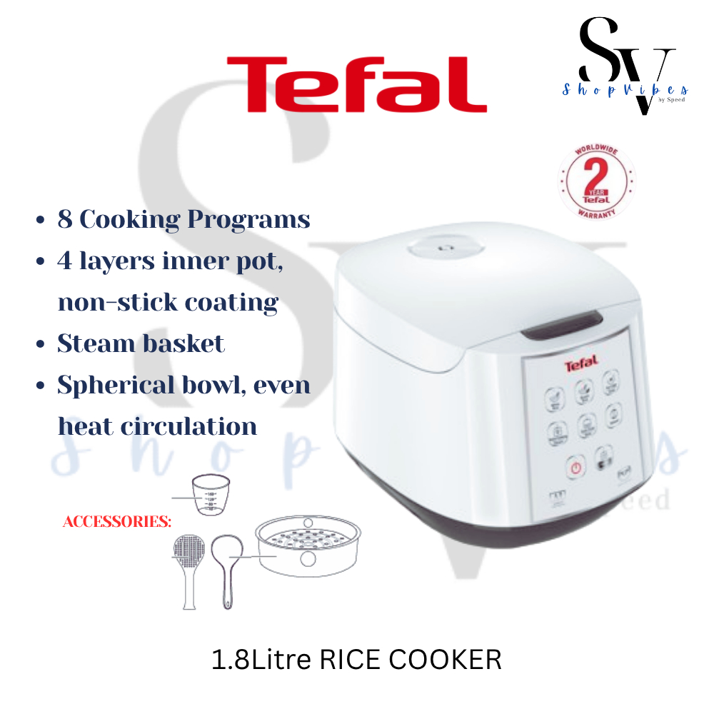 TEFAL 1.8L EASY FUZZY LOGIC RICE COOKER RK7321 | Shopee Malaysia
