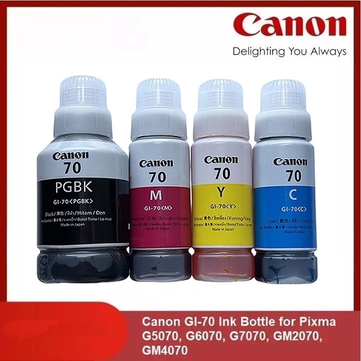 Botol Dakwat Canon GI-70 untuk Pixma G5070, G6070, G7070, GM2070 ...
