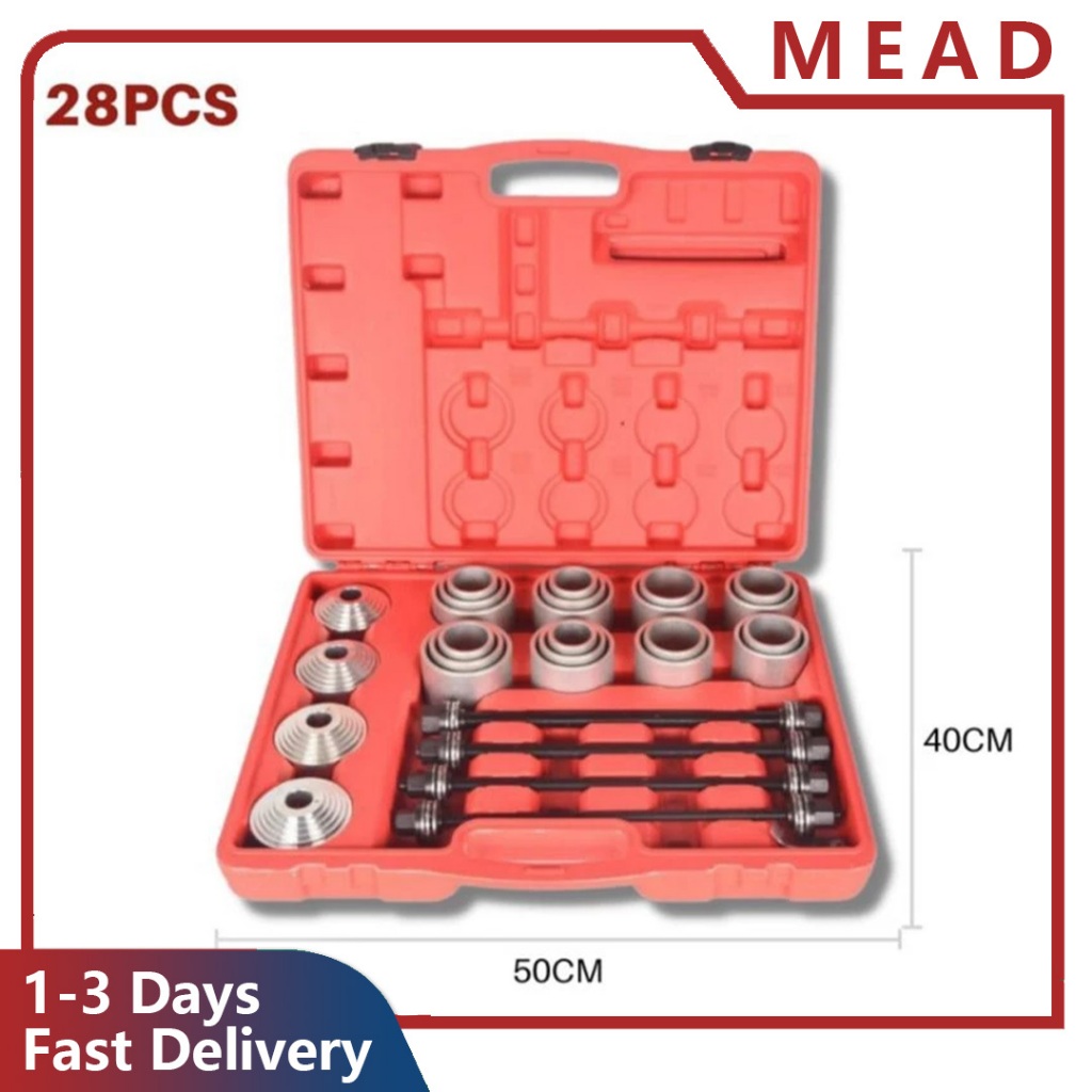 28pc Master Press Car Bush Removal Bushes Seals Removal Bushing Bearing ...