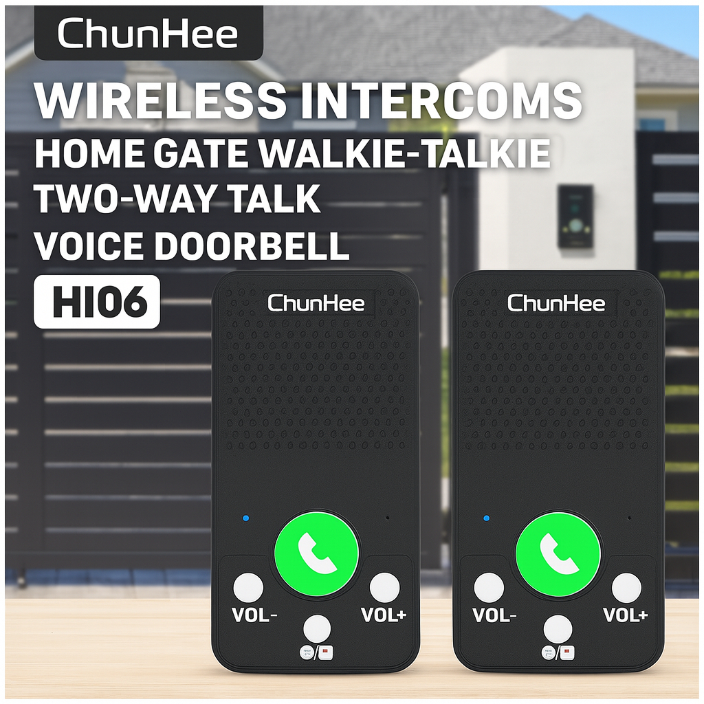 ChunHee Wireless Intercom Doorbell HI06 | Home Gate Walkie-Talkie ...
