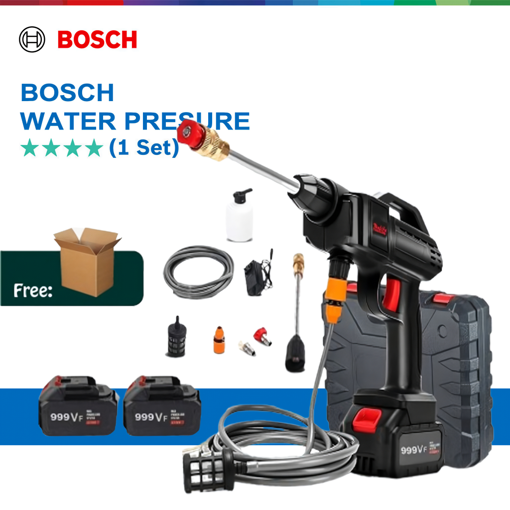 Bosch Cordless Water Jet Portable Car Wash Mesin Cuci Kereta | Shopee ...