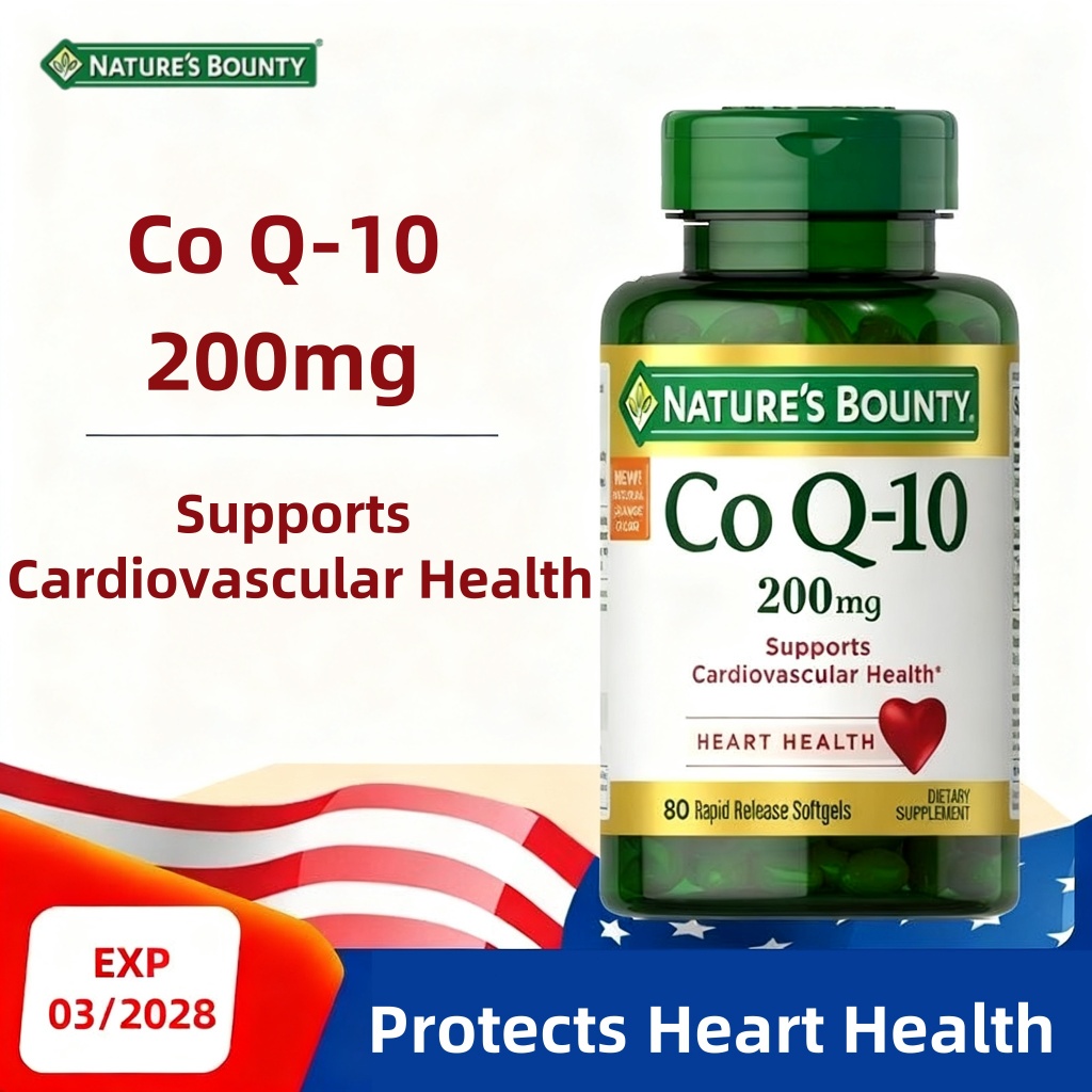 Nature's Bounty Coenzyme Q10 200mg with Zinc,Vitamin D3 Supplement ...