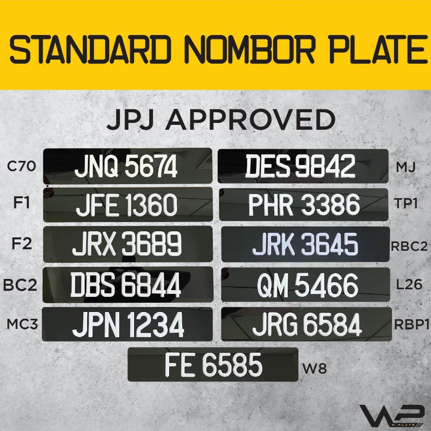 [JPJ Lulus] JPJ PASS CAR NUMBER PLATE / JPJ LULUS NOMBOR PLATE / WHITE ...