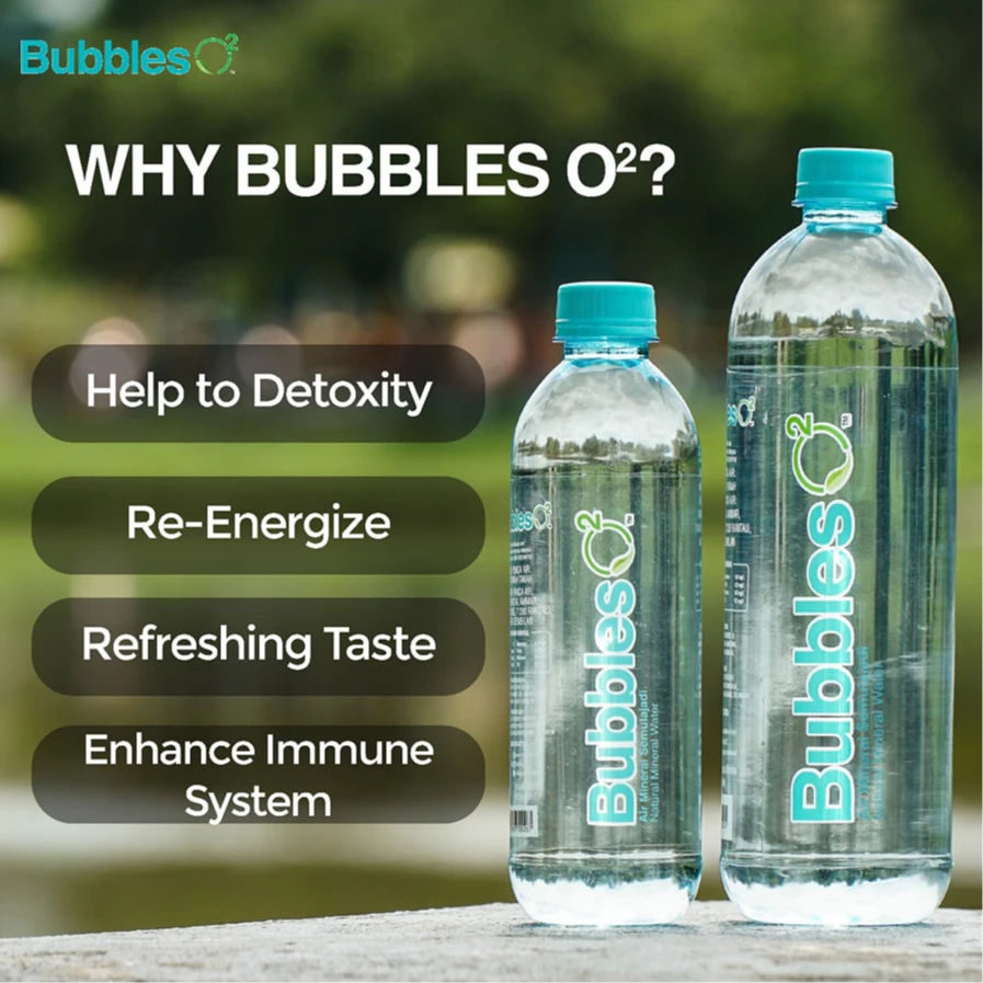 [READY STOK] BUBBLES O2 AIR MINERAL SEMULAJADI OXYGENATED MINERAL WATER ...
