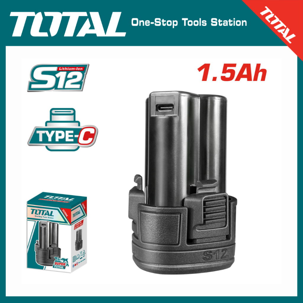 TOTAL Lithium-Ion battery pack TBLI12153 | Shopee Malaysia
