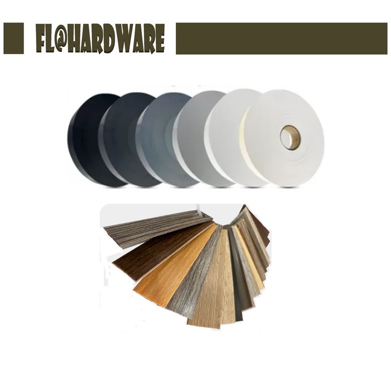25mm/50mm PVC Edging Banding Furniture Cabinet Sisi Papan Kulit Papan ...