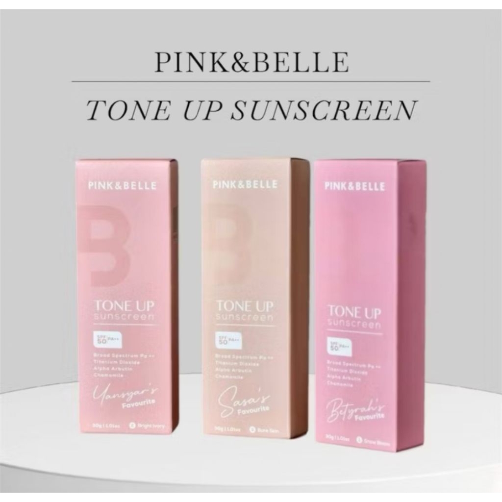 PINK & BELLE TONE UP SUNSCREEN SPF50++ | Shopee Malaysia