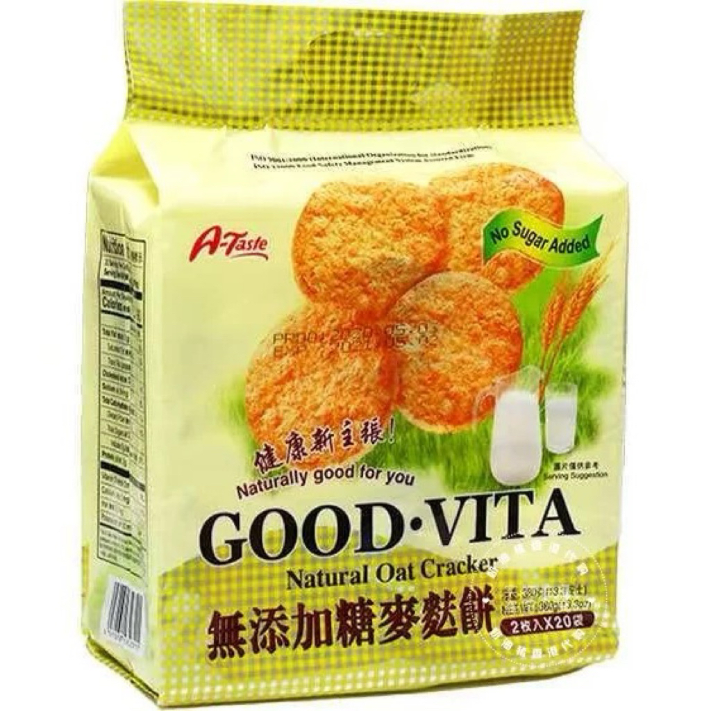 A-Taste Good Vita Natural Oat Cracker No Sugar 380 grams | Shopee Malaysia