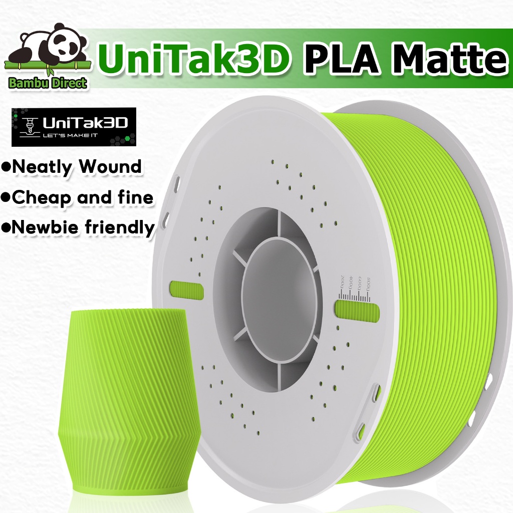 UniTak3D 3D Printer Filament PLA Matte Filament 1.75mm High Speed ...