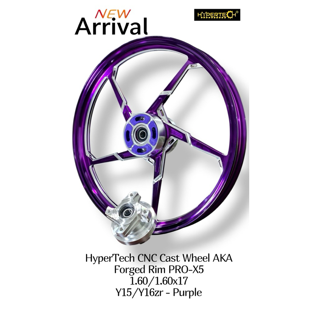 HYPERTECH PRO-X5 CNC CAST WHEEL SPORT RIM Y15 AKA FORGED RIM HUB CUSTOM ...