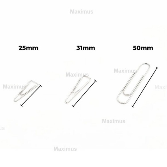 Triangle Round Paper Clip Kertas Bulat Segi Tiga (25mm/31mm/50mm ...