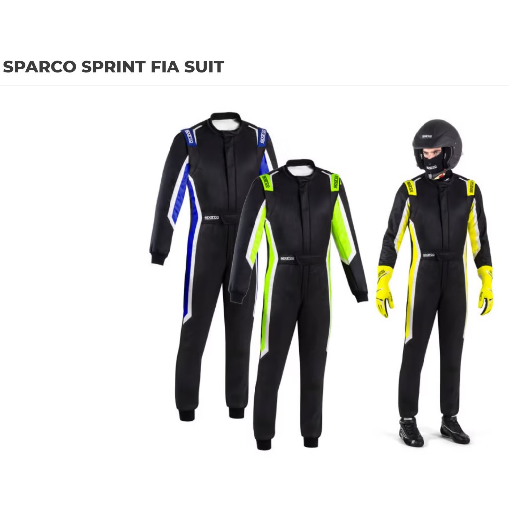 Sparco Racing Suit / SPRINT 2025 model / FIA Race Suit | Shopee Malaysia