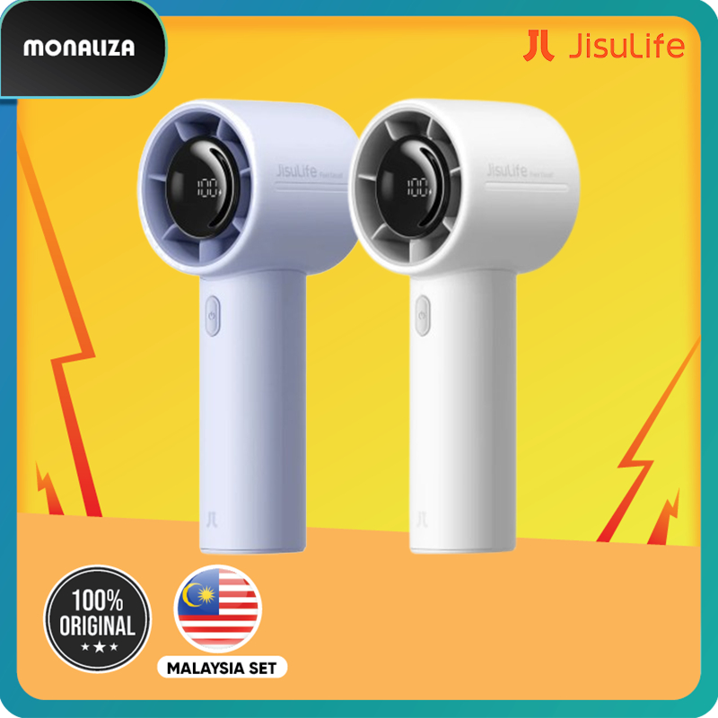 Jisulife Life10 Handheld Fan - Blue/Gray | Shopee Malaysia