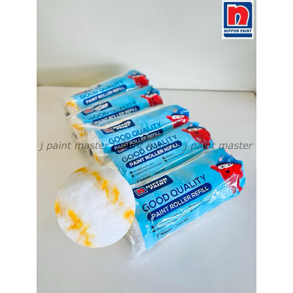 7” NIPPON POLYESTER ROLLER REFILL & 7” MARKSMAN ROLLER HANDLE | Shopee ...