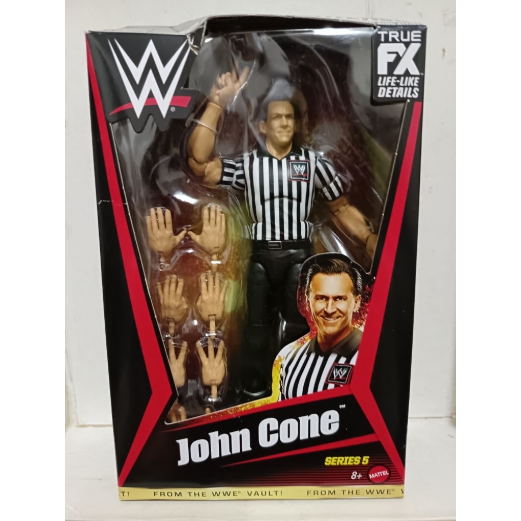 (Box Damage) Mattel WWE Elite Vault Series 5 John Cone Referee ...