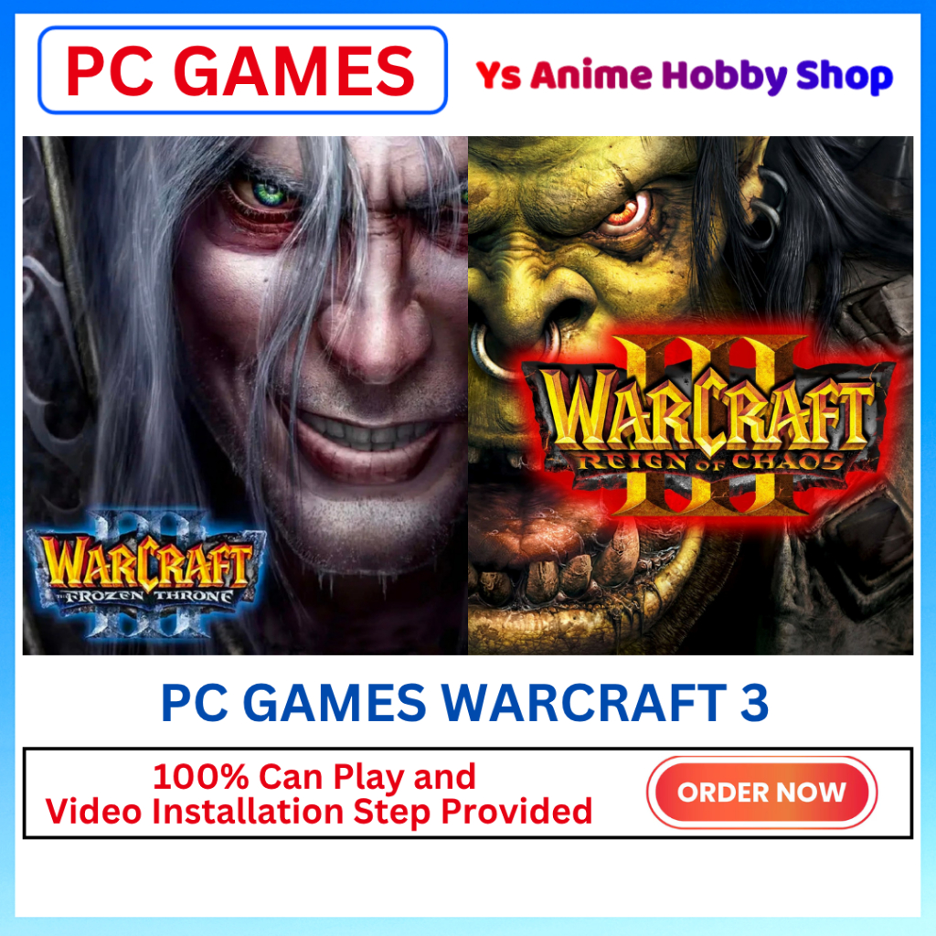 【PC COMPUTER GAMES】Blizzard Warcraft 3 Frozen Throne Reign OF Chaos ...