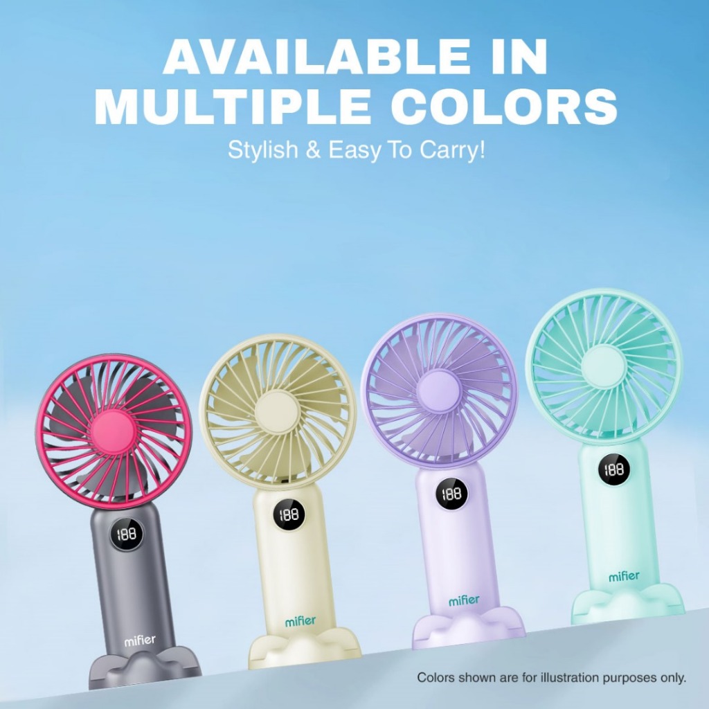 Mifier MF100 6 Speed Handheld Fan Mini Portable Foldable Small Fan ...