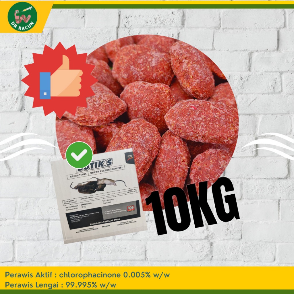 Racun Tikus Butik S 10kg Basmi Tikus Rumah Dapur Gudang Kedai | Shopee ...