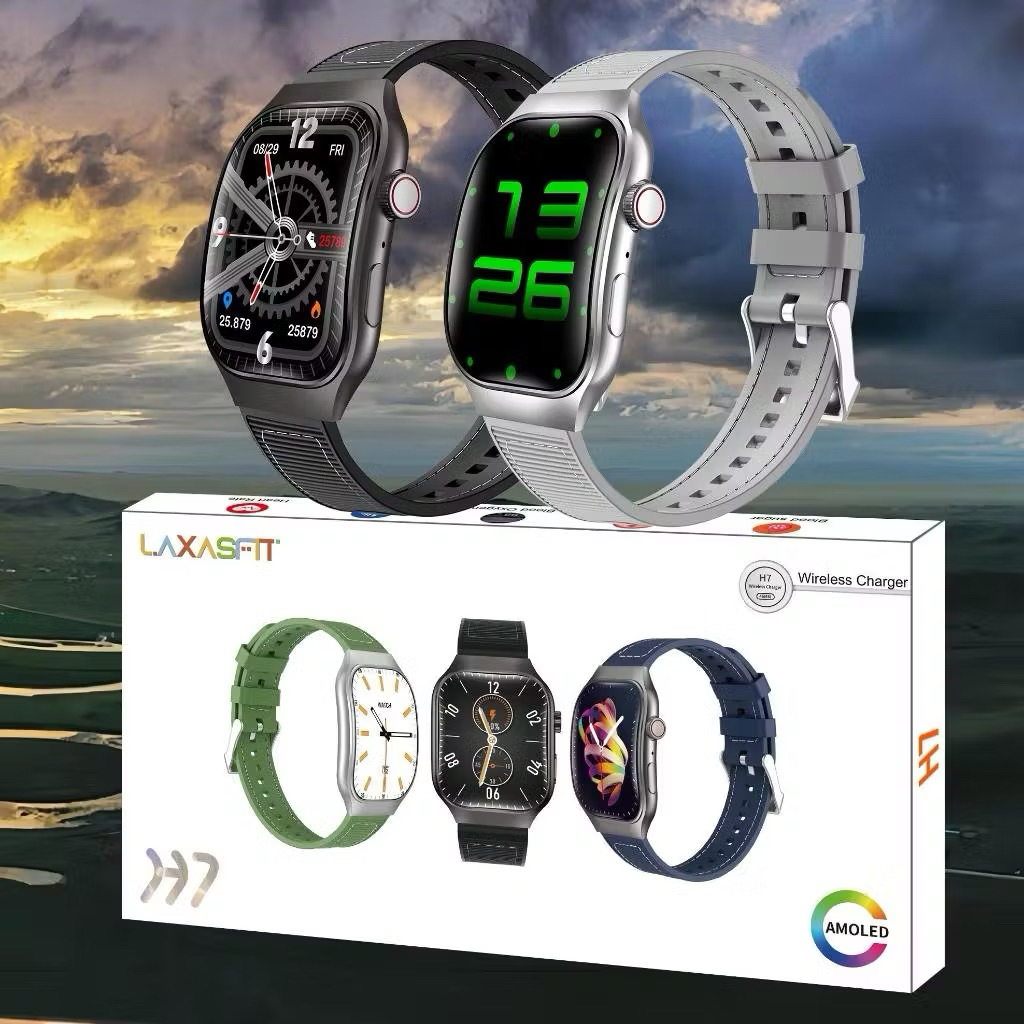 LAXASFIT H7 New 2.01" HD Curved Screen Smart Watch Men Women Bluetooth ...