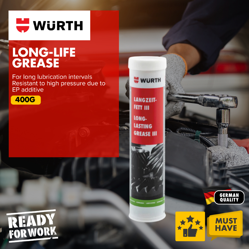 Wurth Long-life Grease II 400g | Gris Jangka Panjang | 长效润滑脂 | Shopee ...