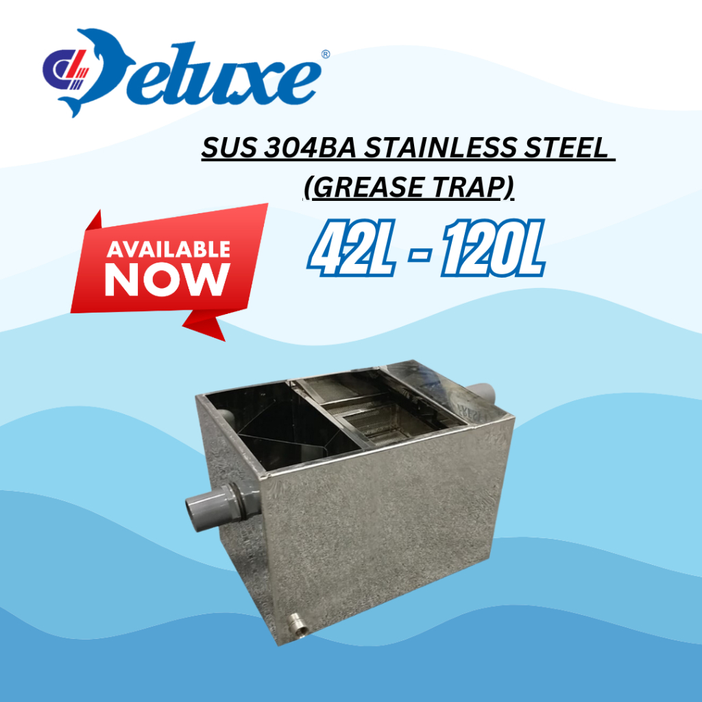 SUS 304 Deluxe 42/120 Liter Stainless Steel Grease Trap for Restaurant ...