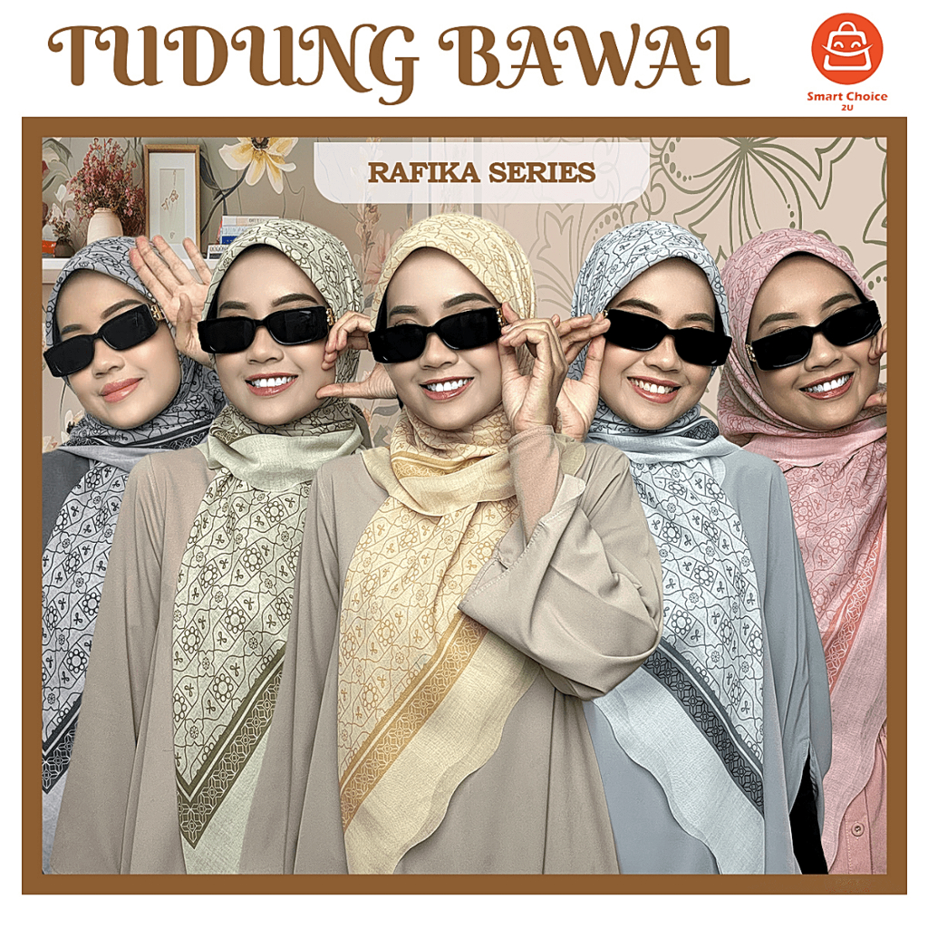 Signature Refined Colorful With Rafika Series Tudung Bawal Moden Girl ...