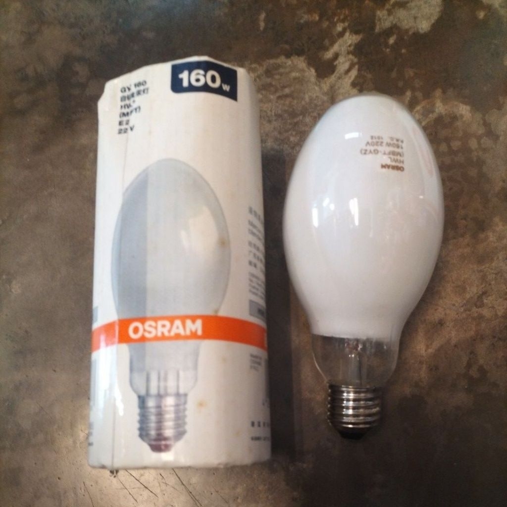 MERCURY BLENDED BULB 160W E27 AC240 (NO NEED BALLAST & CAPACITOR) PLUG ...