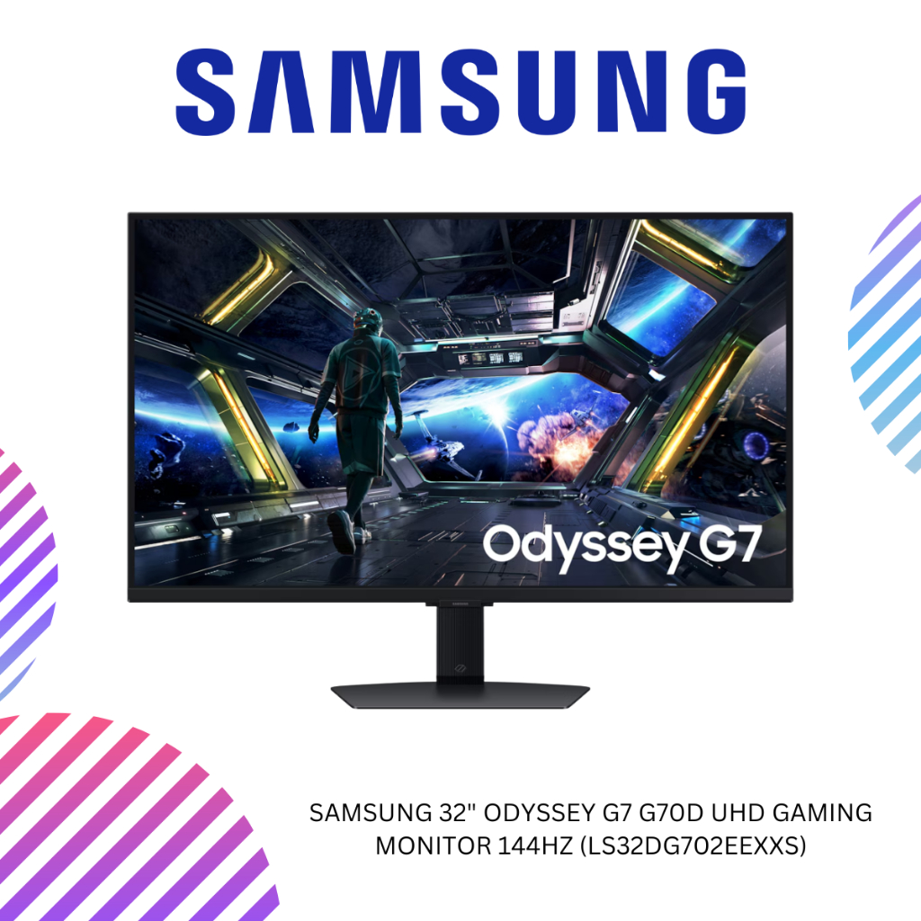Samsung 32" Odyssey G7 G70D UHD Gaming Monitor 144Hz (LS32DG702EEXXS ...