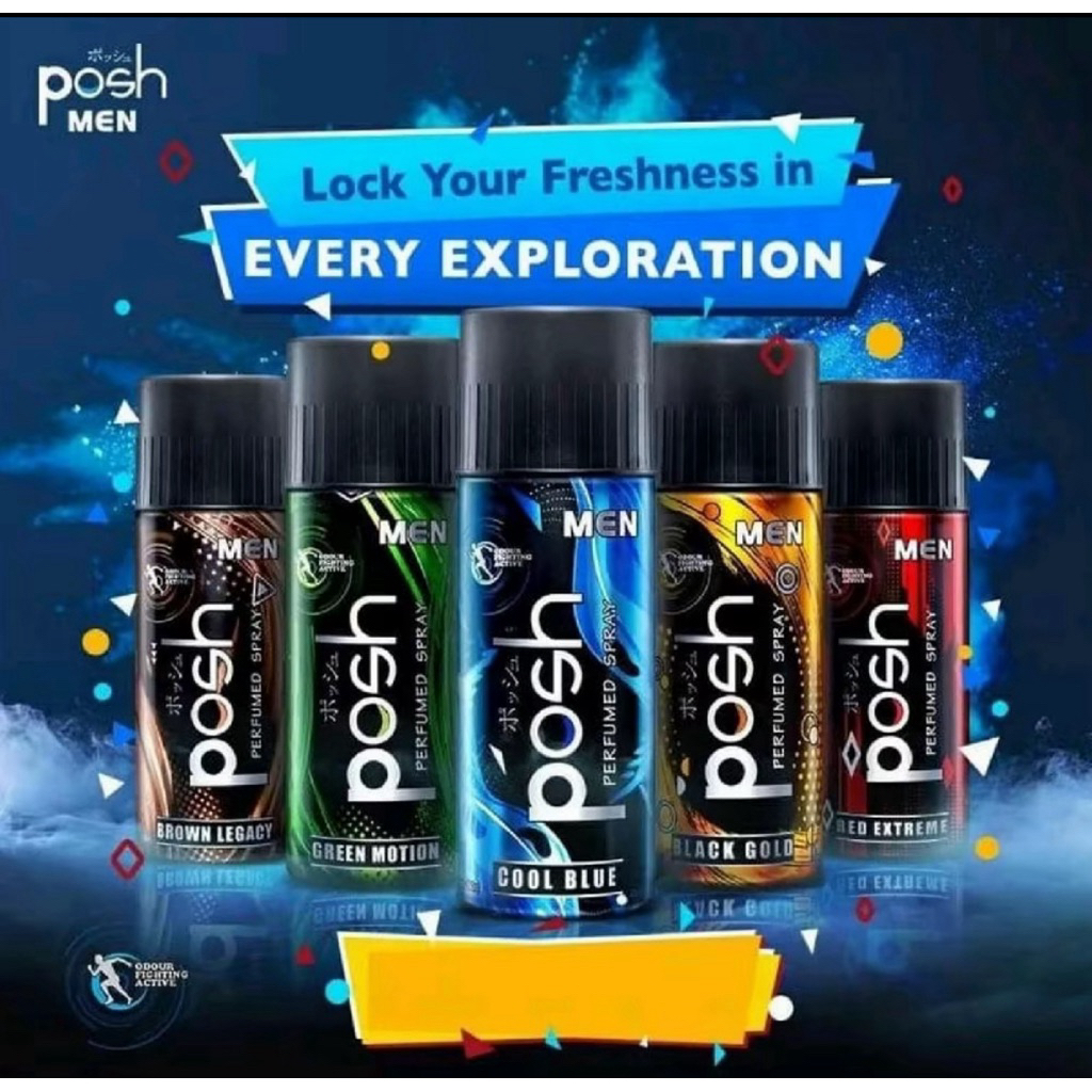 Posh Men Parfume Body Spray 150ml | Shopee Malaysia