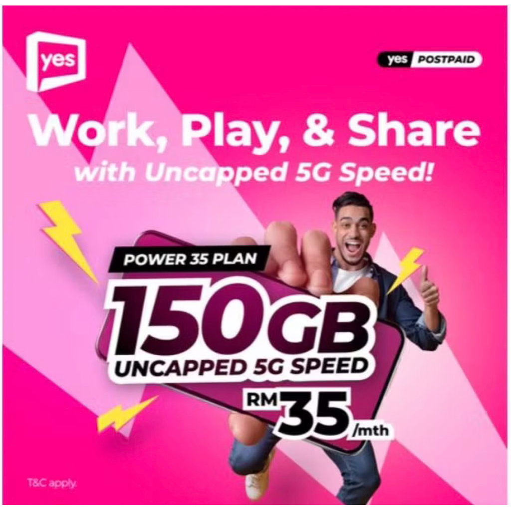 YES MOBILE unlimited | Shopee Malaysia