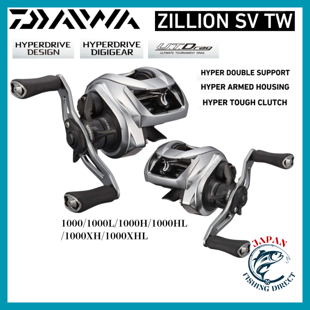 DAIWA Zillion SV TW 1000 Baitcasting Reel (2021 Model) | Shopee Malaysia