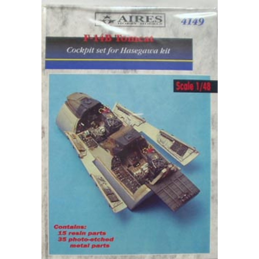 Aires 4149 1:48 Aires Cockpit Set - F-14B Tomcat (HAS kit) resin kit ...