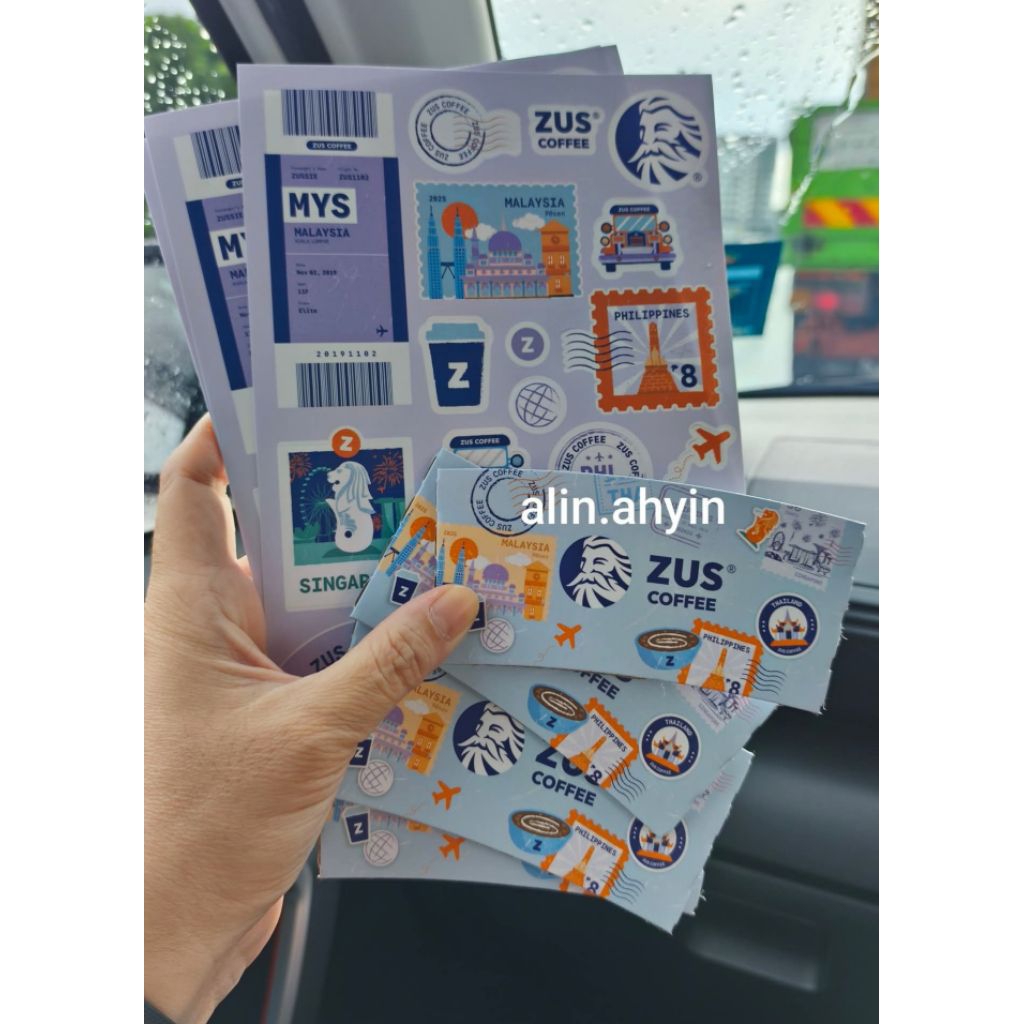 ZUS Taste The World Series Sticker / Cup Sleeve | Shopee Malaysia