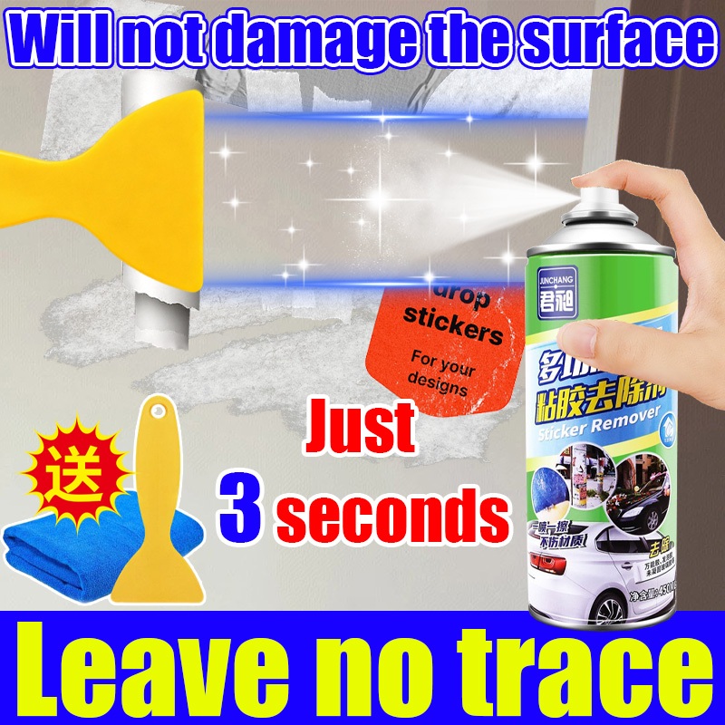 Quick Clean Sticker Remover Spray Cars/Glass/Walls sticker residues ...