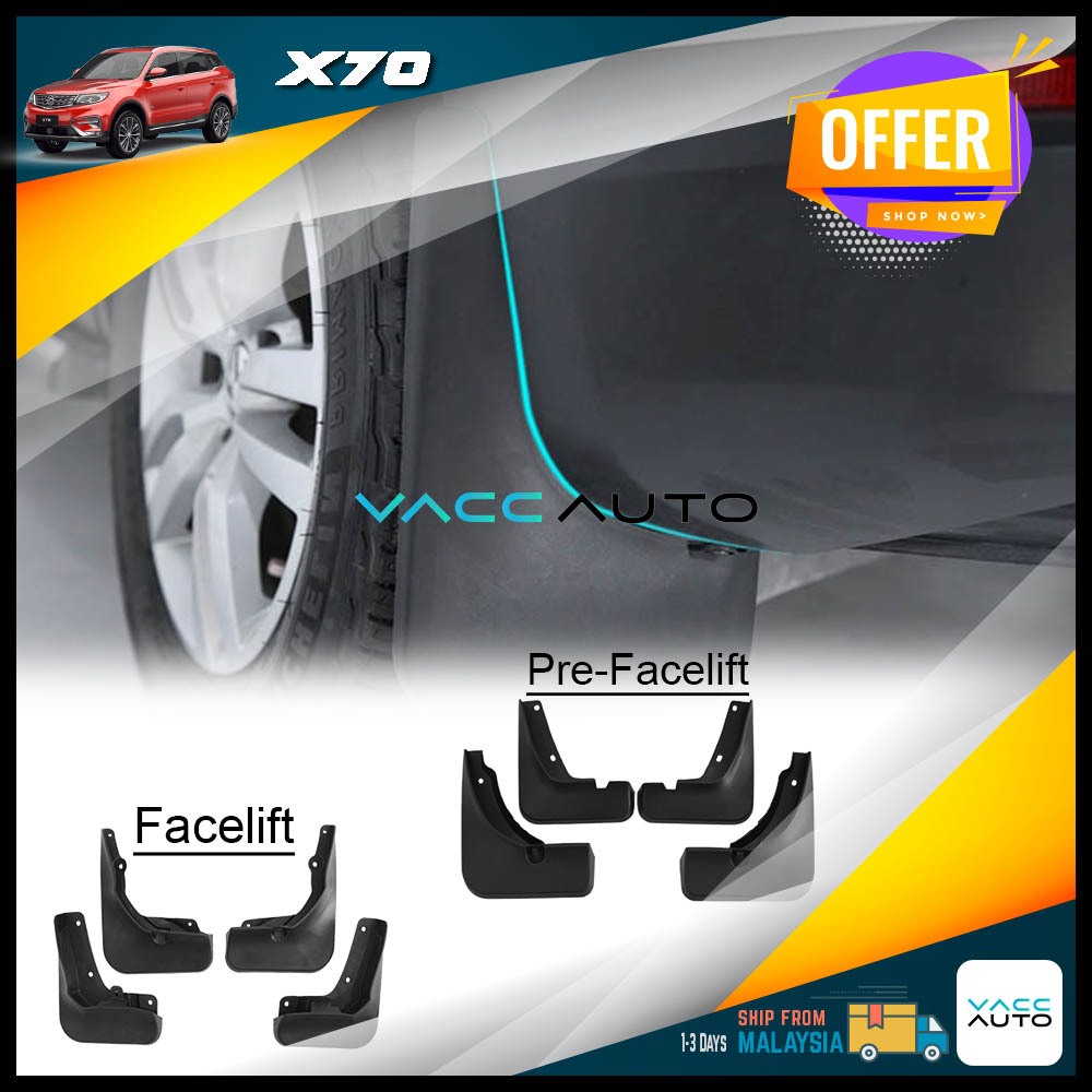 Proton X70 Mudguard Mud Flaps Fenders Mud Flaps Splash Wheelguard ...