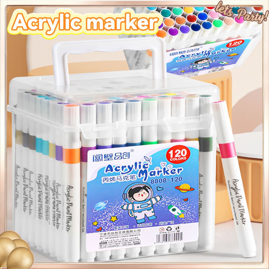 24/36/60/120Colors Acrylic Marker Pen Painting Art Highlighter Pen For ...