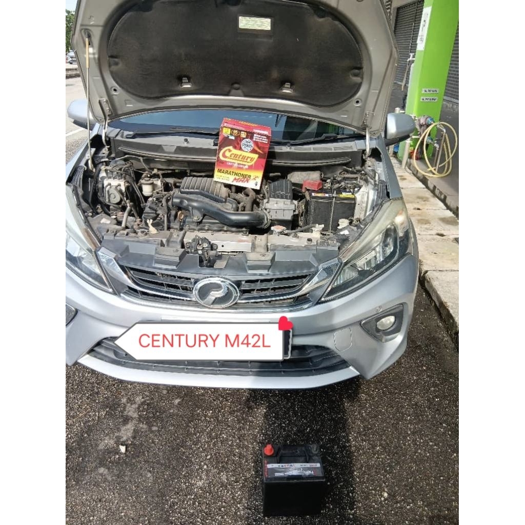 CAR BATTERY KERETA BATERI M42L/R AMARON CENTURY YOKOHAMA VARTA CAMEL ...