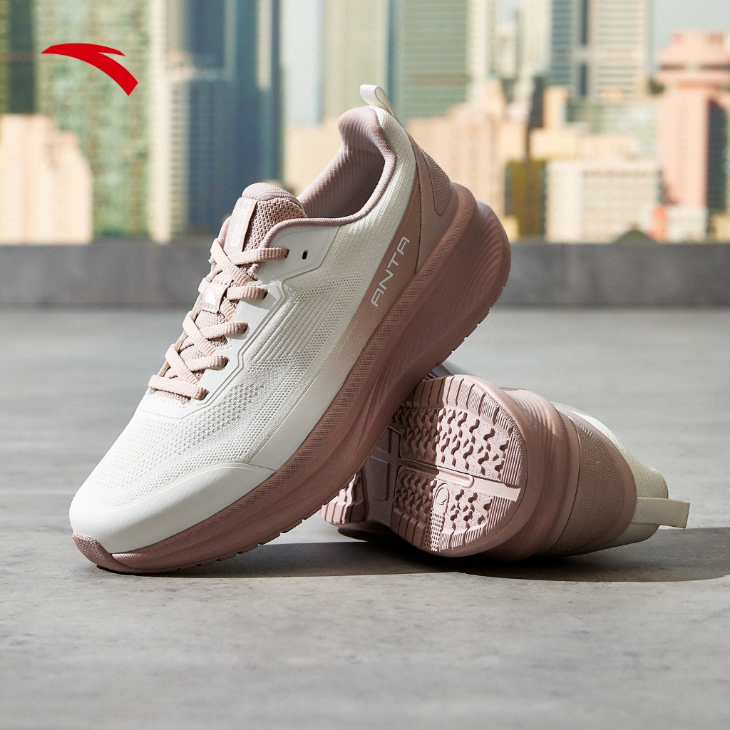 ANTA Women EBUFFER 13 Cross Training Shoes 1225D7718-4 -White/Pink ...