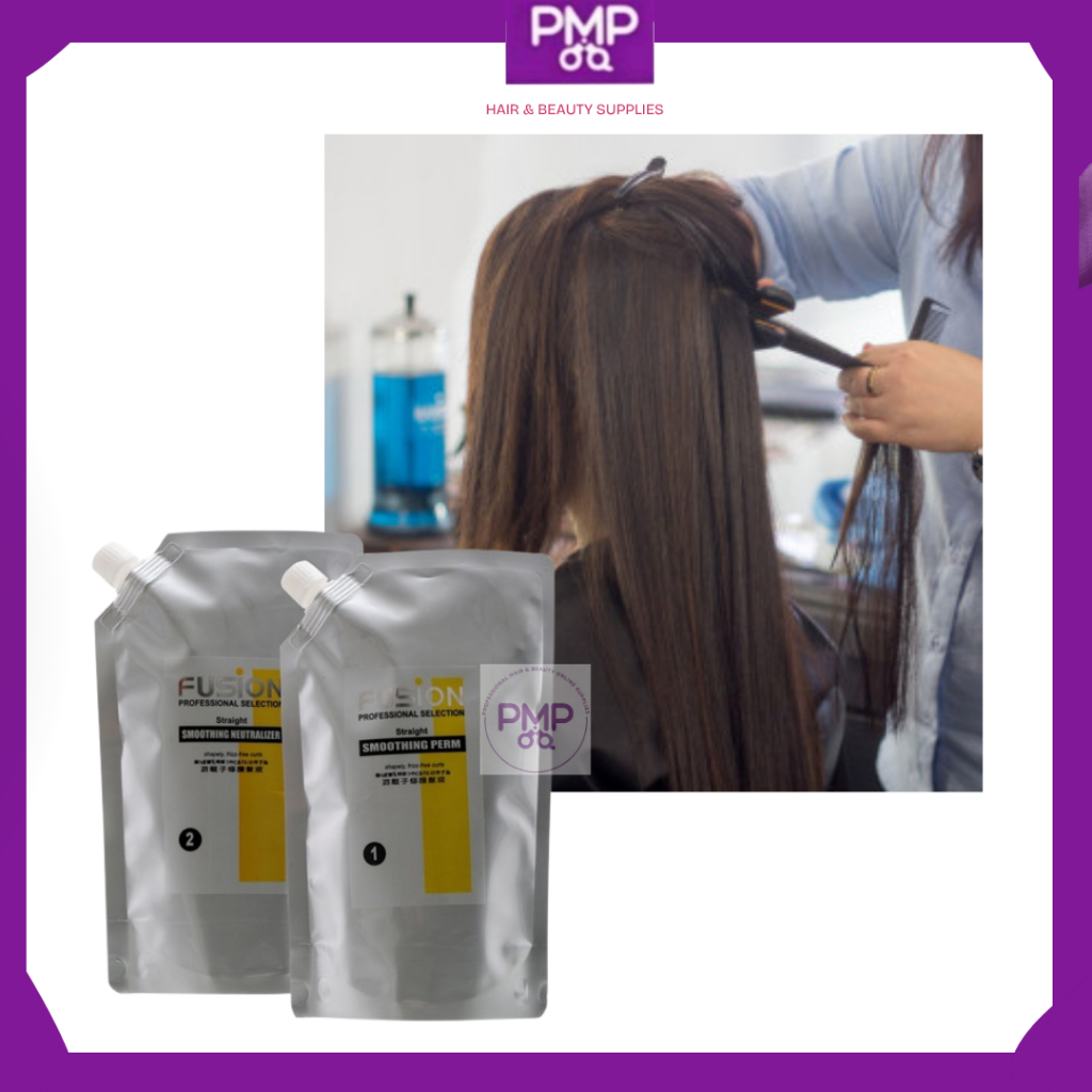 Fusion Straight & Instant Hair Rebonding + Neutralizer Cream 1000ml ...