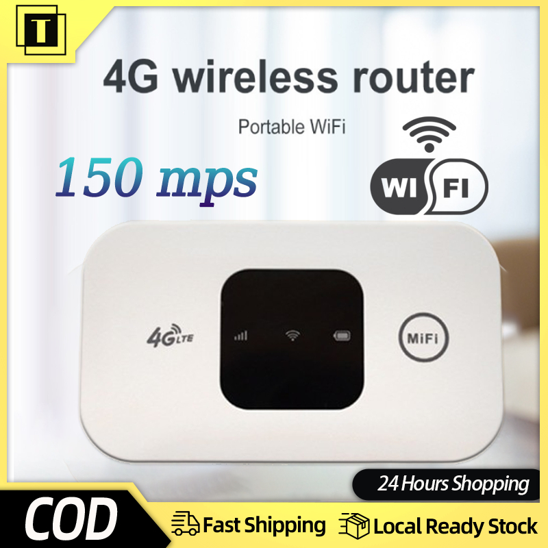 4G Pocket WiFi Router Portable Mobile Hotspot 2100mAh Wireless Modem with SIM Card Slot 4G ...
