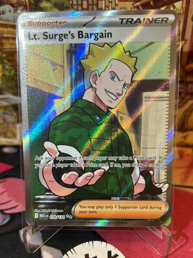 Pokemon TCG Mega Evolutions - Lt. Surge's Bargain FA - 170/132 | Shopee Malaysia