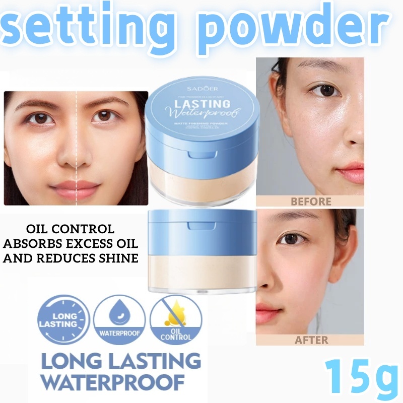 Matte Oil Control Loose Setting Powder Waterproof Loose Powder Oil ...