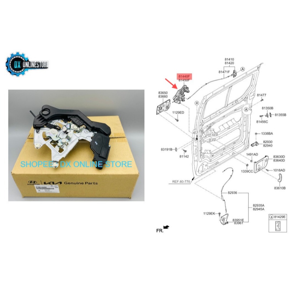 CONTROLLER ACTUATOR - SLIDE DOOR (1PC) = HYUNDAI STAREX (2006-2021 ...