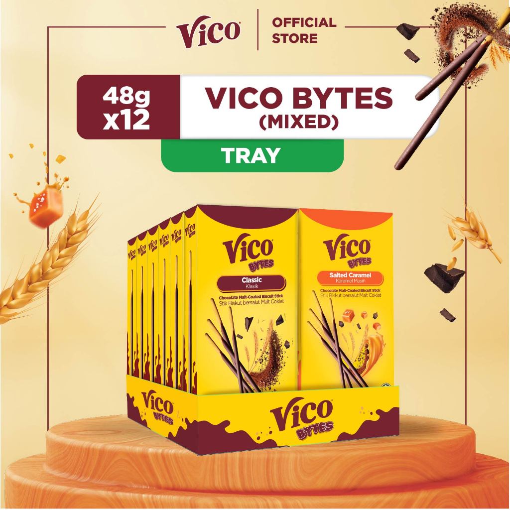 Vico Bytes Mixed (48g x 12 boxes x 1 tray) | Shopee Malaysia