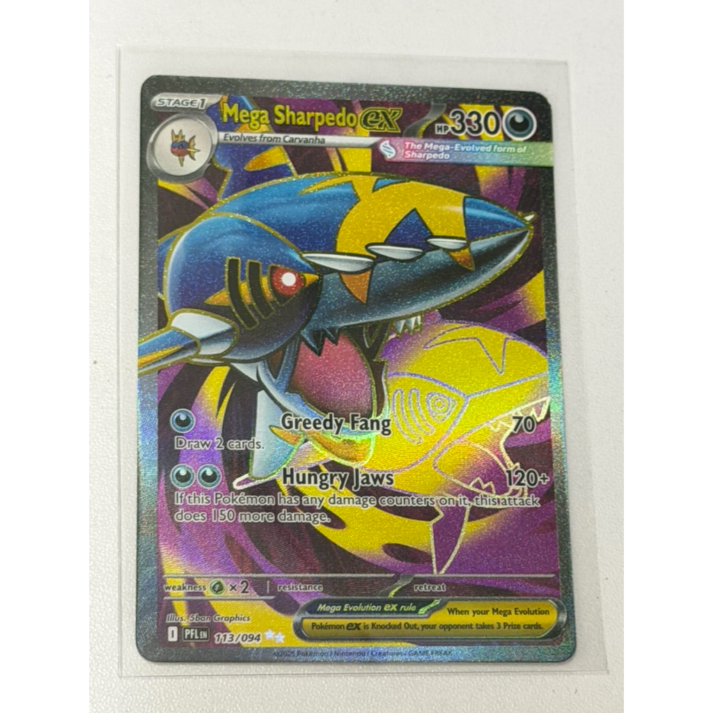 (English) Pokemon TCG Mega Sharpedo EX 113/094 Ultra Rare (ME02 ...