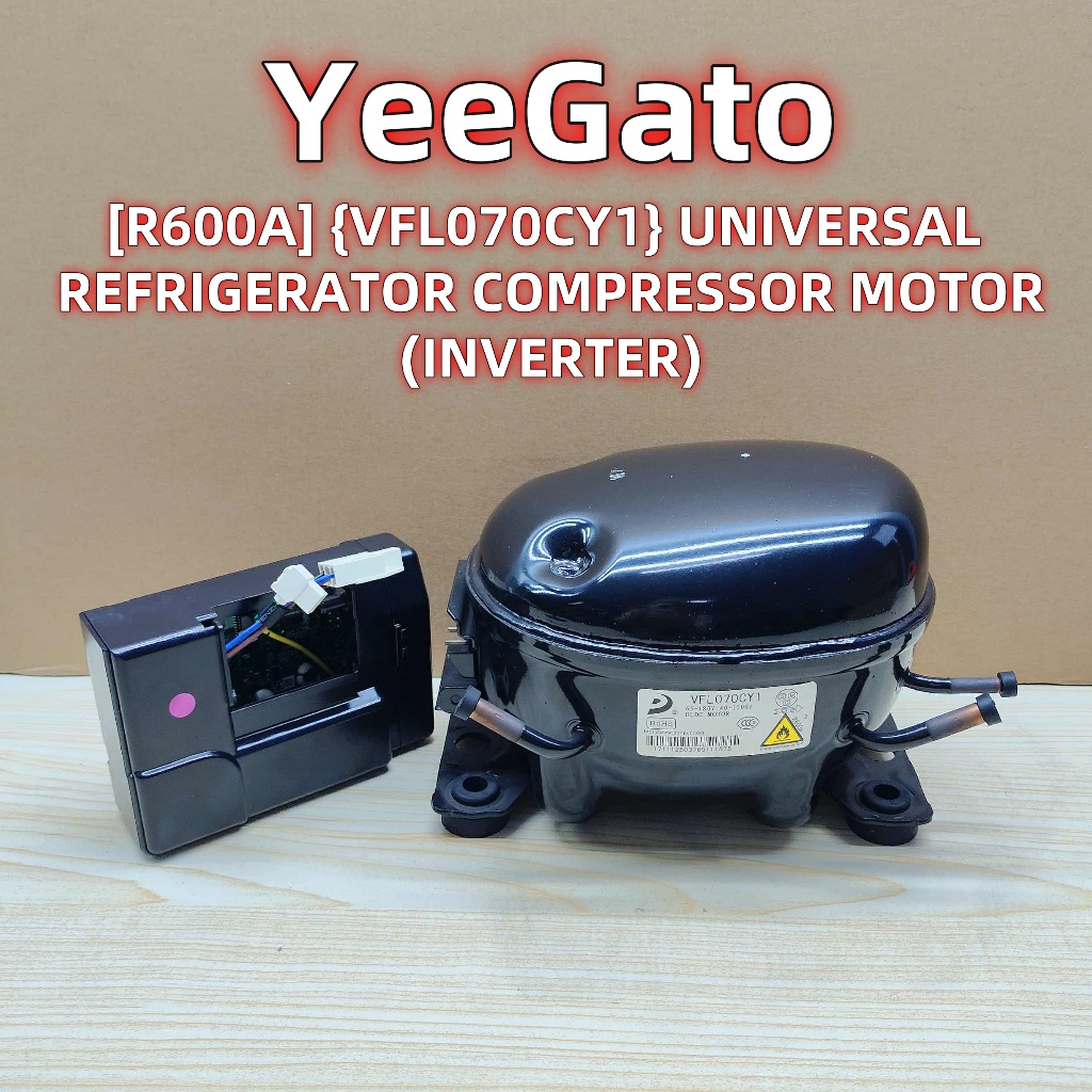 [R600A]{VFL070} UNIVERSAL REFRIGERATOR COMPRESSOR MOTOR (INVERTER) AIR ...